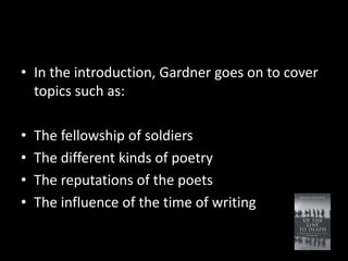 12E WWI Poetry Revision | PPTX