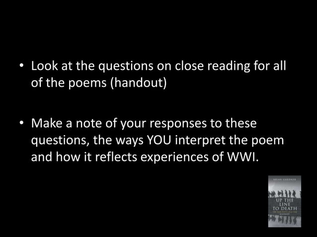 12E WWI Poetry Revision | PPTX