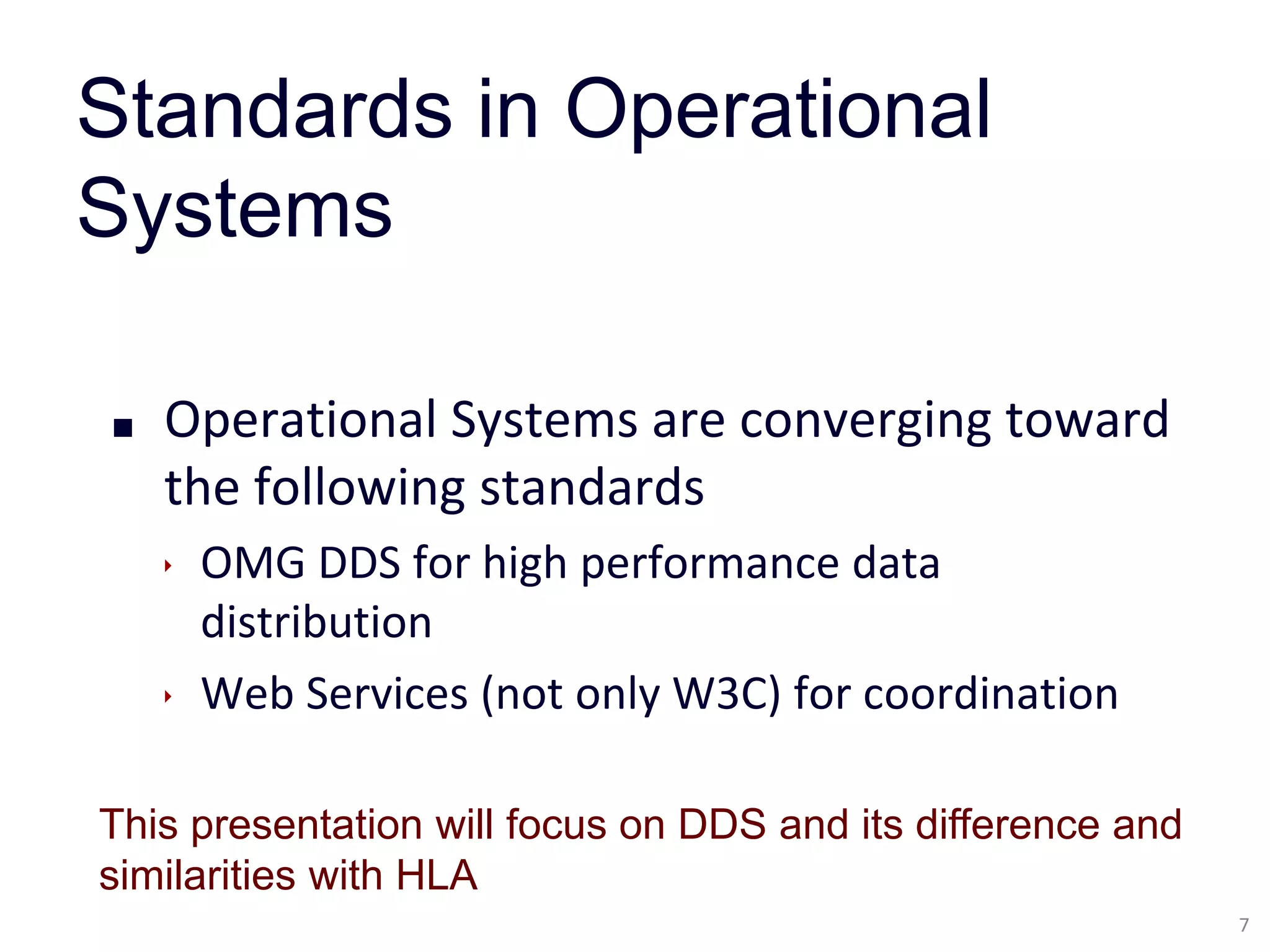 A comparison of Simulation and Operational Architectures | PDF