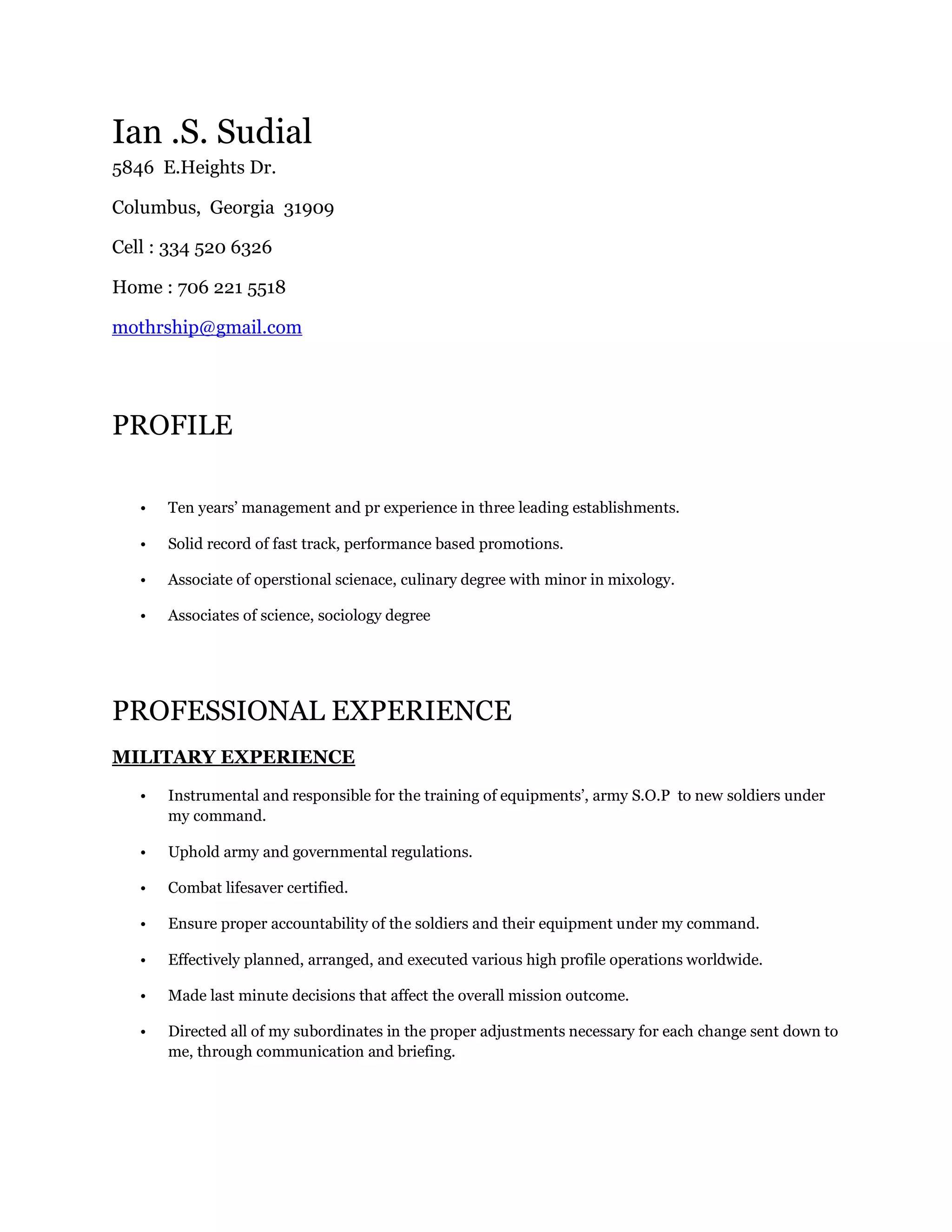 Ian Resume | PDF