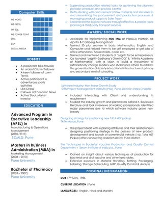 Swapnil S. Kaware | PDF | Logistics | Business
