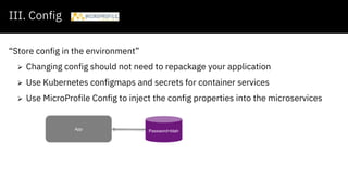 Building 12-factor Cloud Native Microservices | PPT