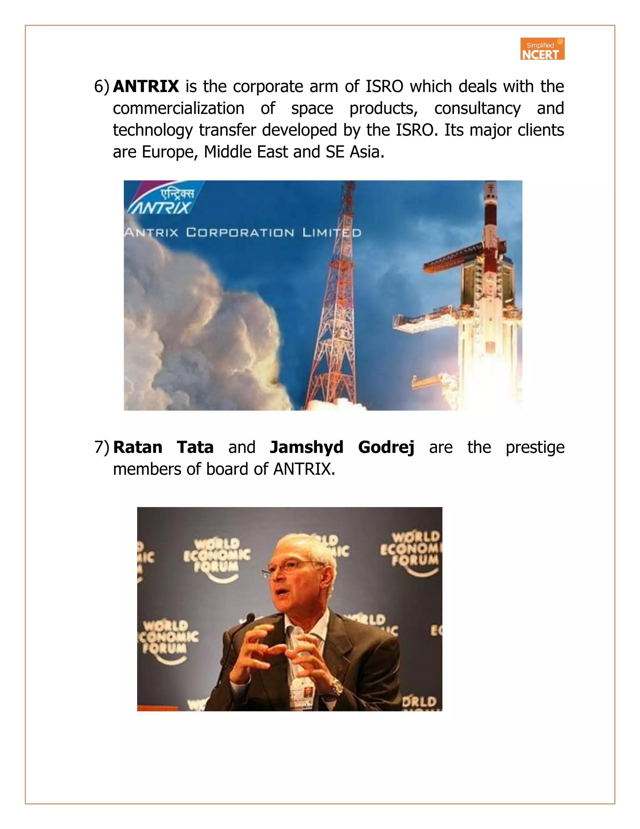12 facts about ISRO in a Simplified Manner | PDF