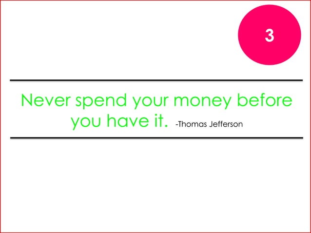 12 famous quotes about expenses and savings | PPTX