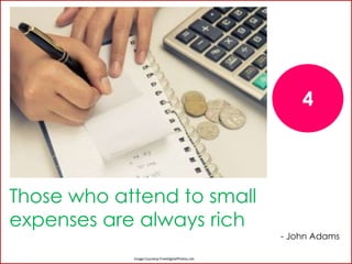 12 famous quotes about expenses and savings | PPTX