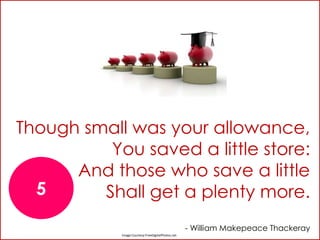 12 famous quotes about expenses and savings | PPTX