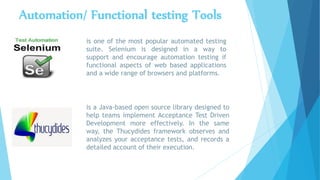 12 favorite testing tools | PPT