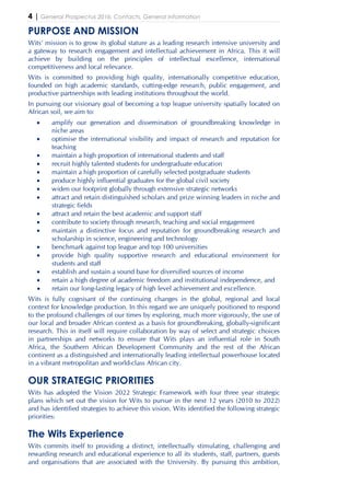 2016 General Prospectus for Wits | PDF
