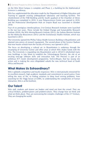 2016 General Prospectus for Wits | PDF