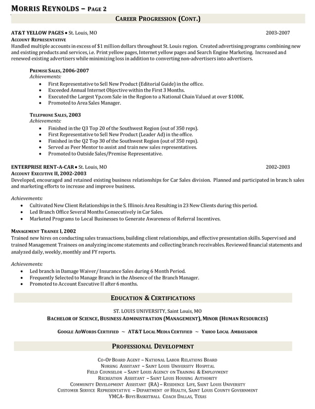 2016 Resume Morris Reynolds II | PDF