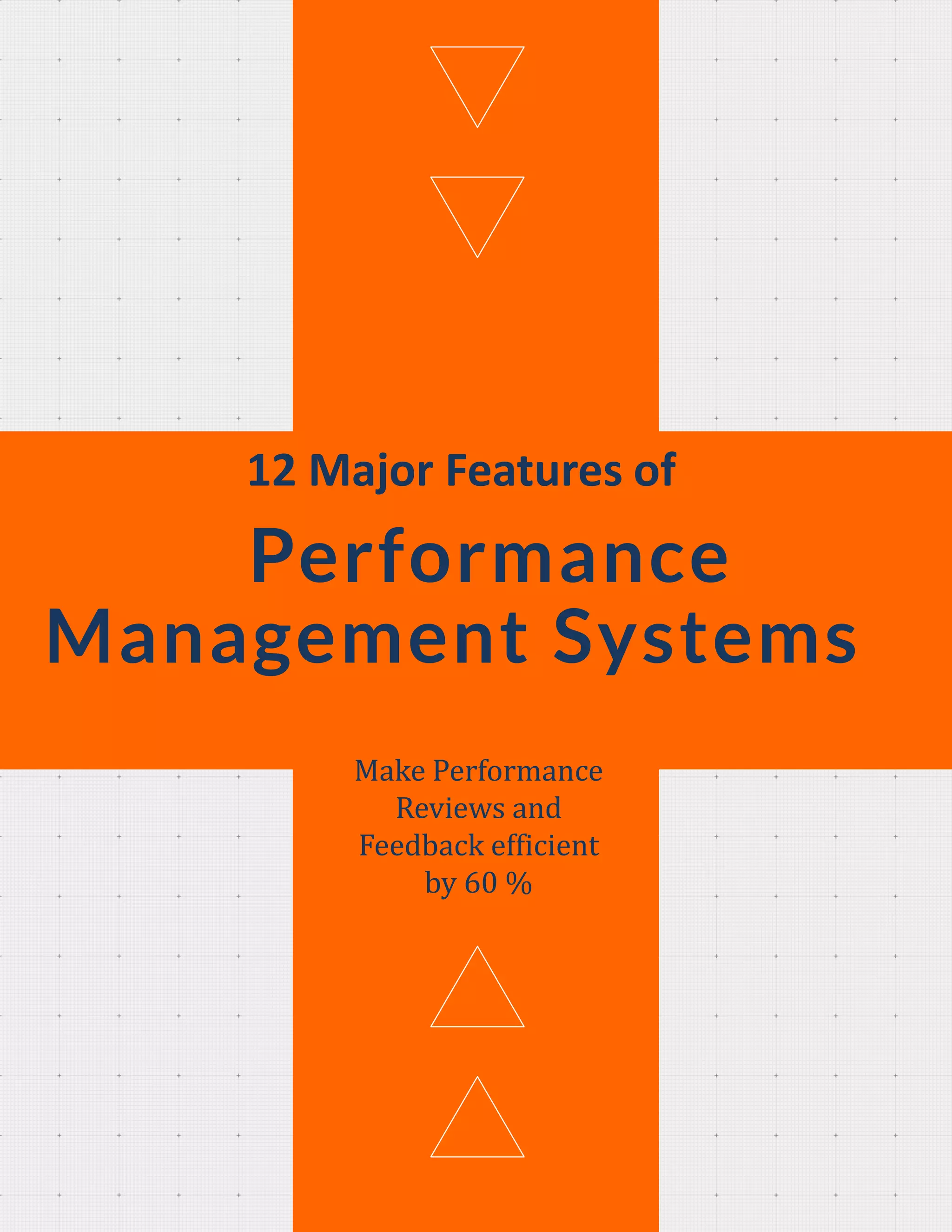 12 Major Features of Performance Management System | PDF