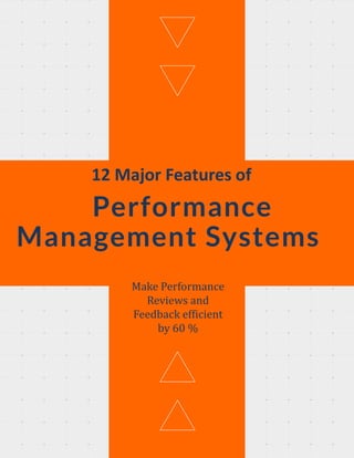 12 Major Features of Performance Management System | PDF