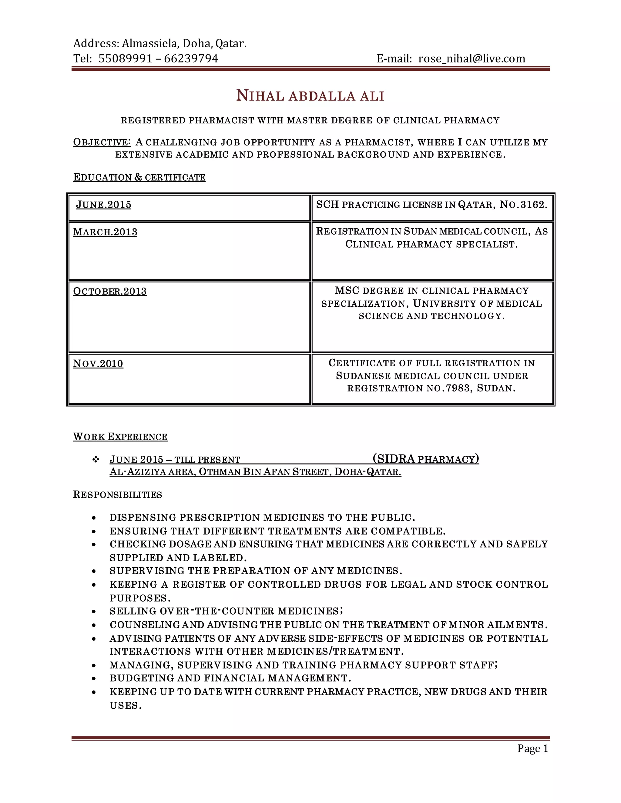 Nihal CV3 | DOCX