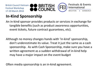 Workshop 1_12 sponsorship | PPT
