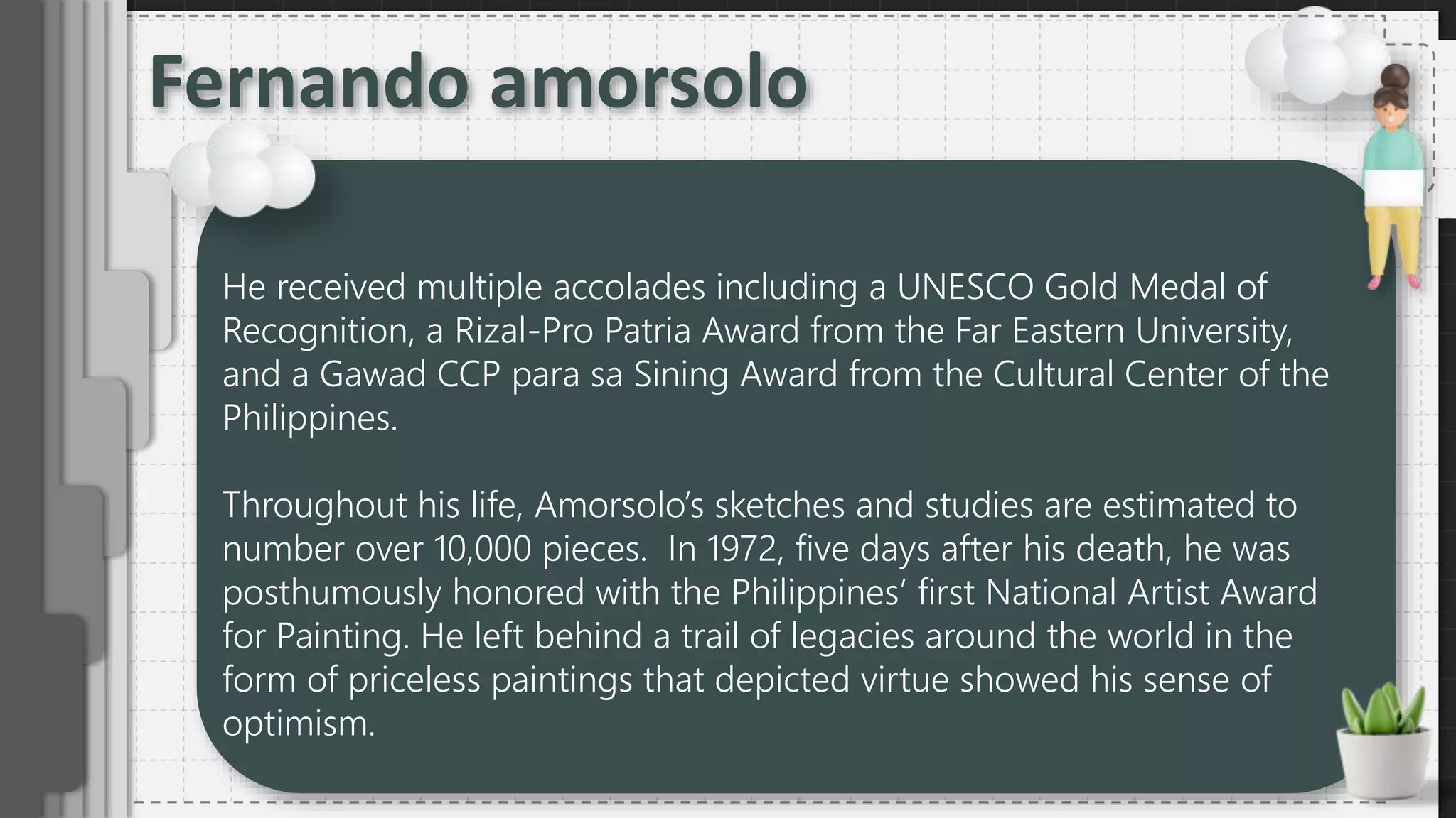 Philippine National Artist (Fernando Amorsolo, Cesar Lagaspi, Guillermo ...