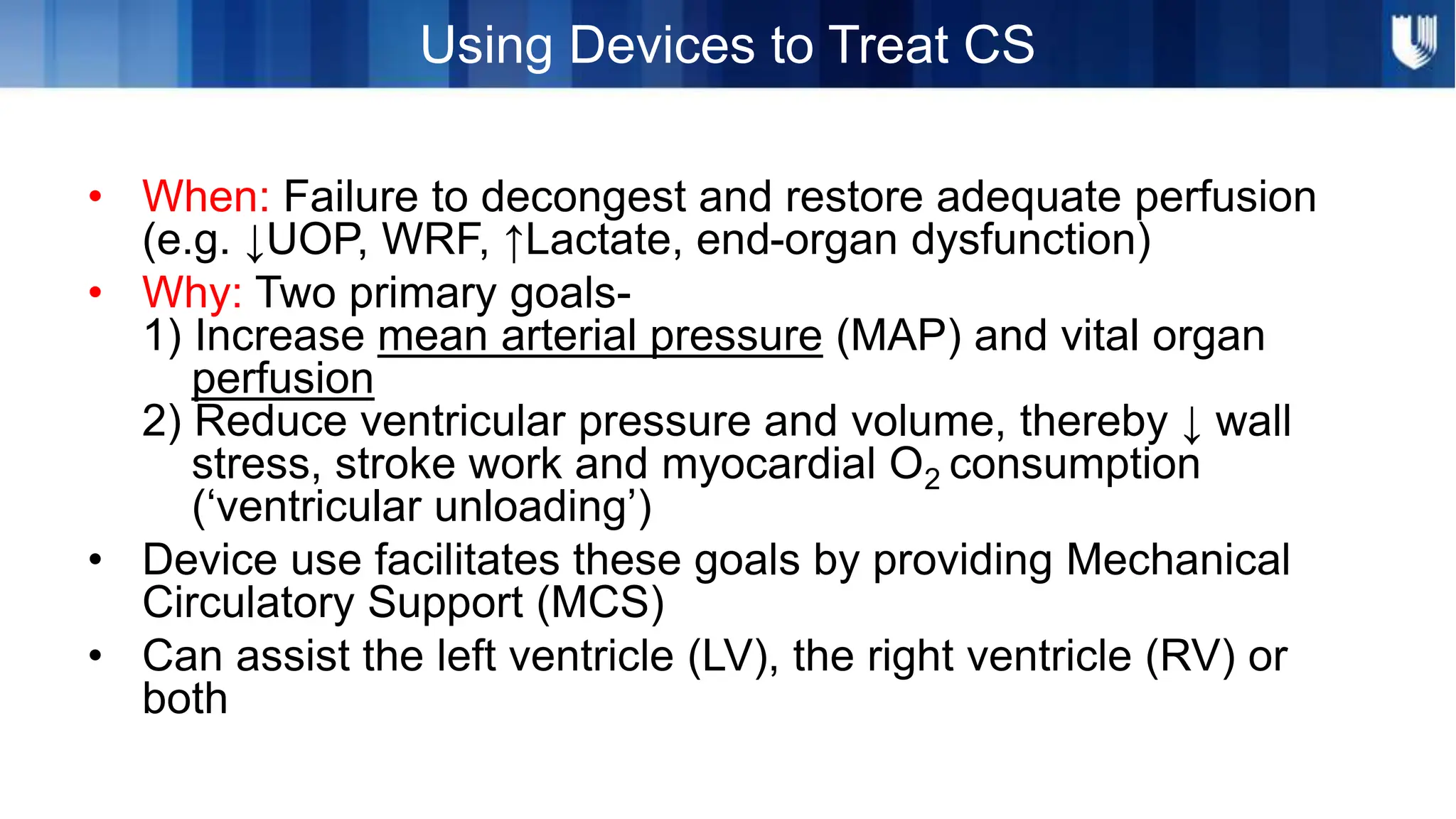 Mechanical Circulatory Support Devices in the Management of Cardiogenic ...