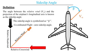 Sideslip | Flight Mechanics | GATE Aerospace | PPTX