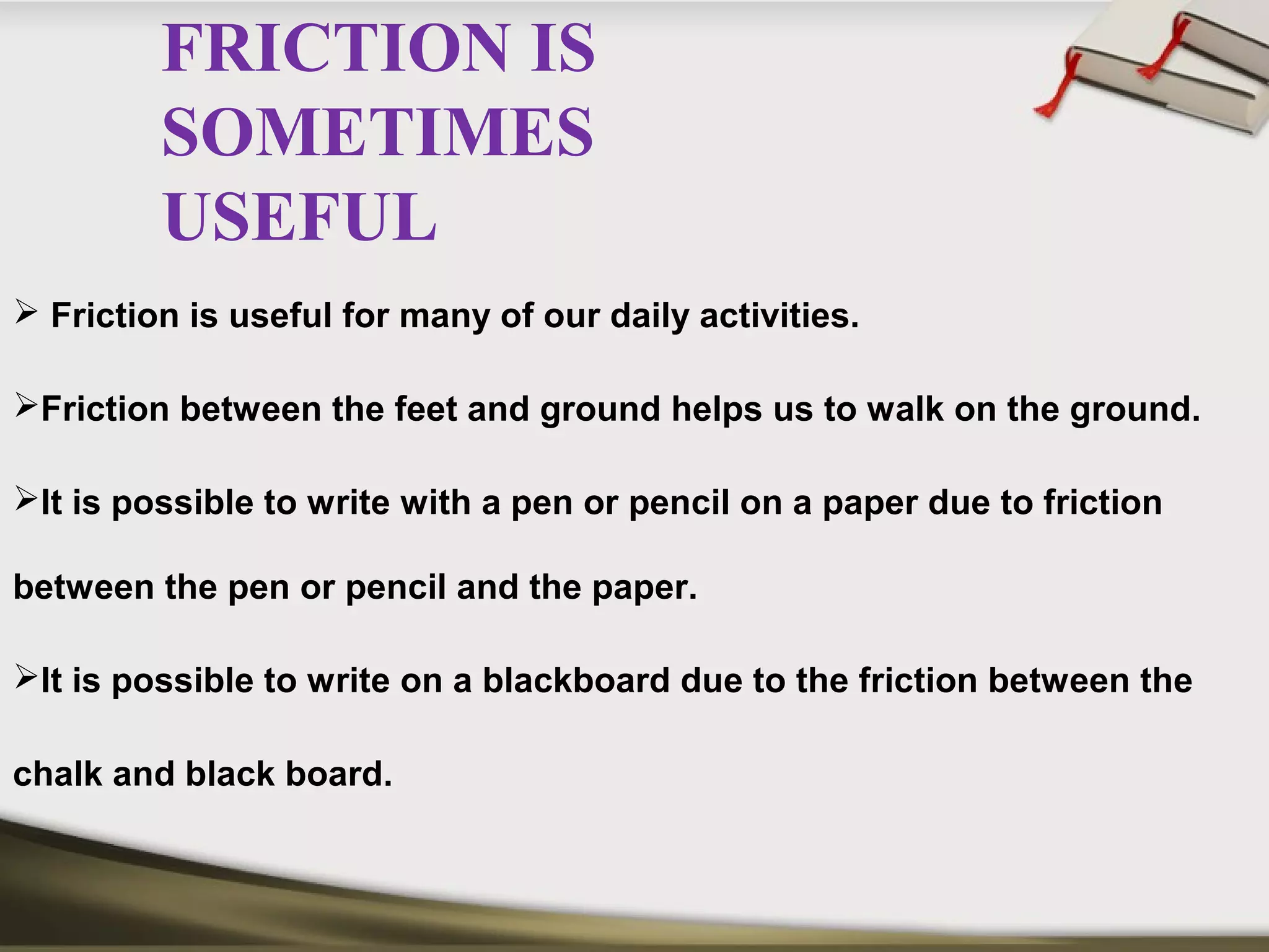 class 8, chapter -12 friction | PPT