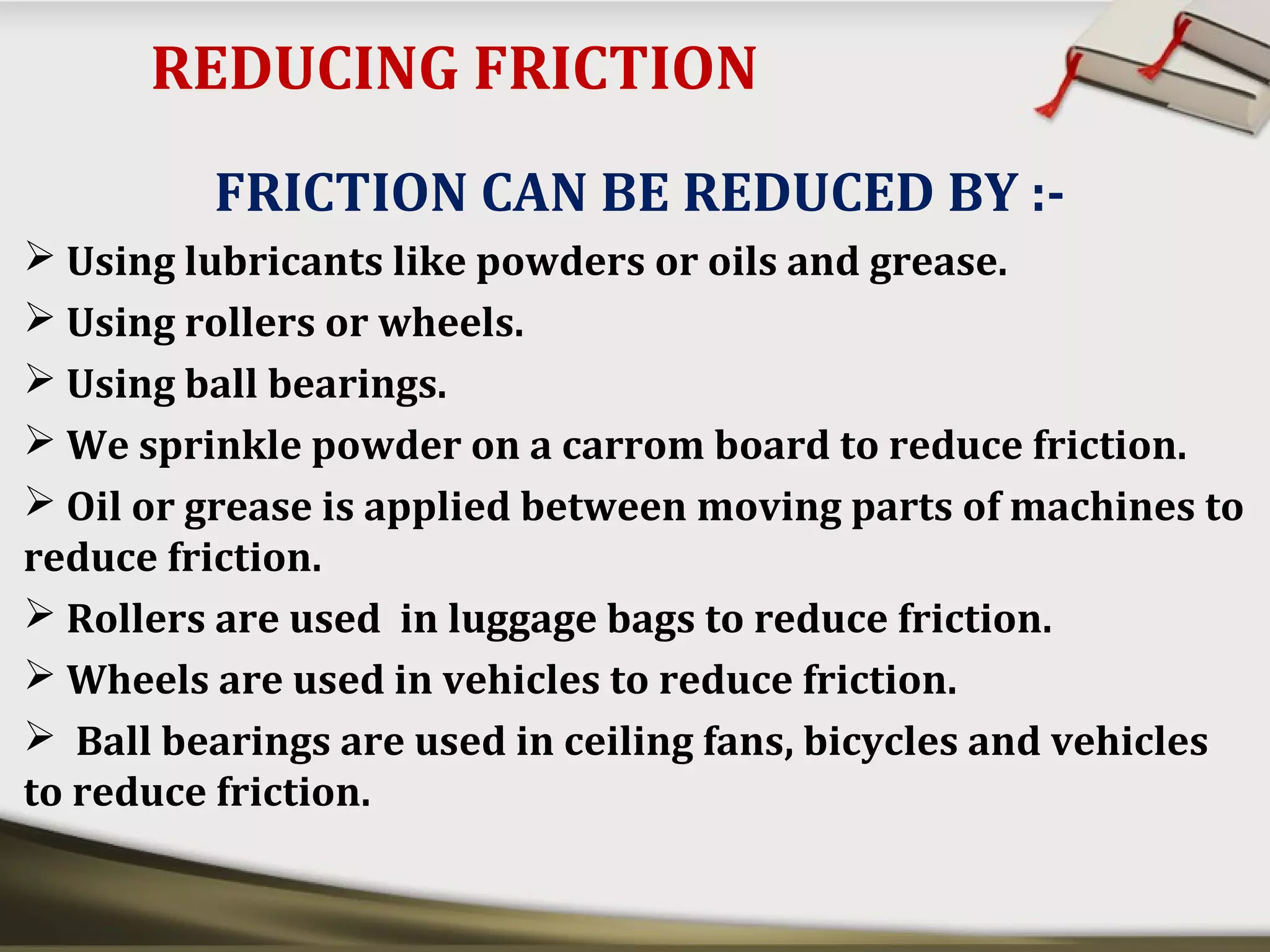 class 8, chapter -12 friction | PPT