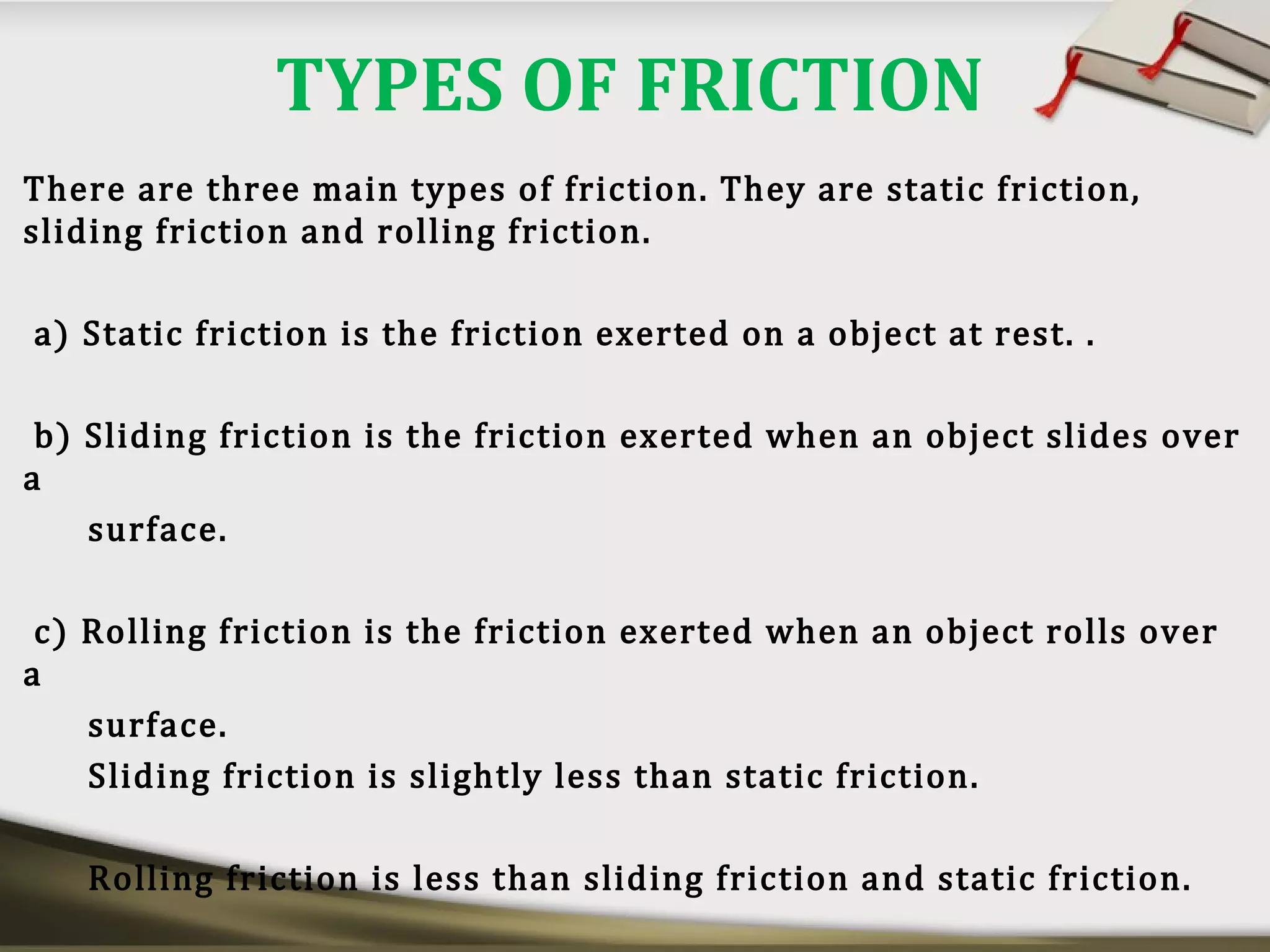 class 8, chapter -12 friction | PPT