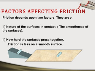 class 8, chapter -12 friction | PPT