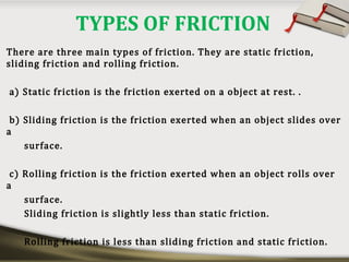 class 8, chapter -12 friction | PPT