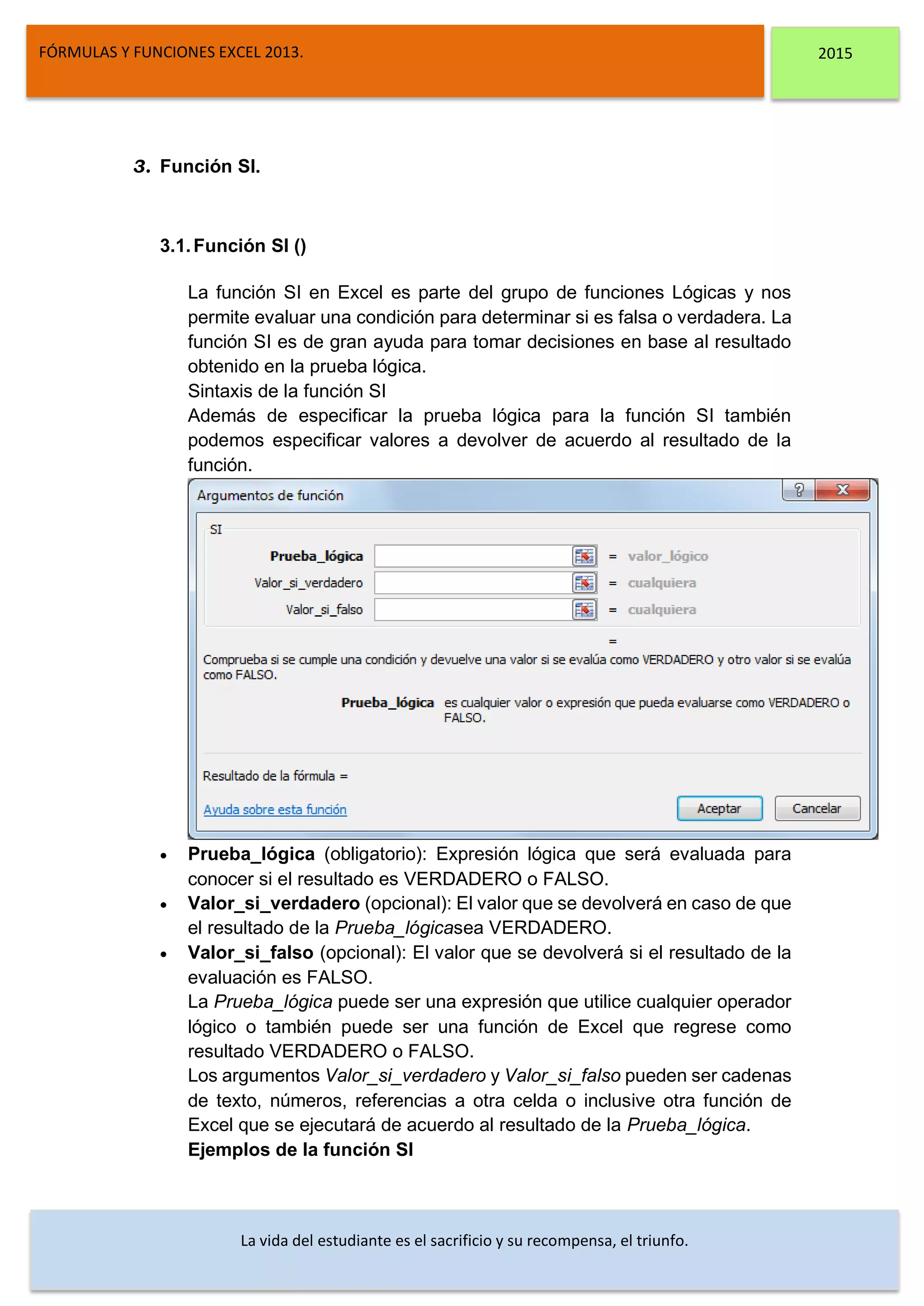 12 función lógica si | PDF