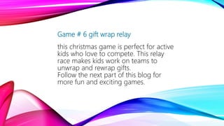 12 games of christmas party games to energize your kids this holiday ...