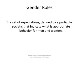 Gender and social psychology | PPTX