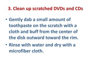 11 Amazing uses of toothpaste | PPT