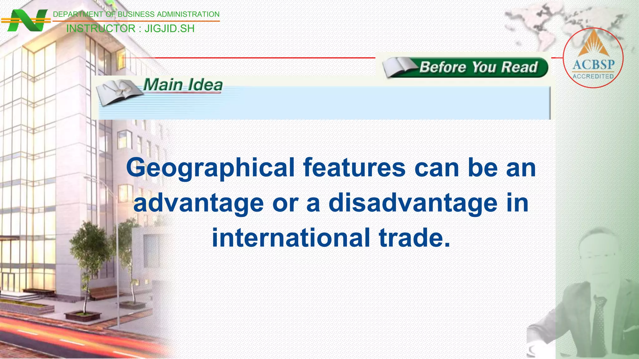 12 geography and international trade ib | PPT