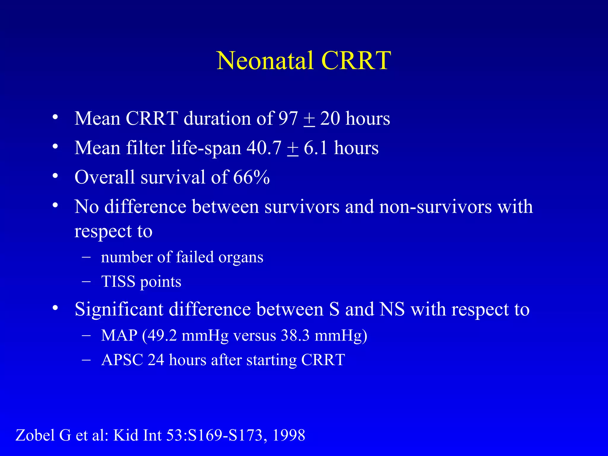 12 Goldstein Pediatric Crrt Dialysis Outcome | PPT