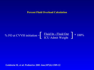 12 Goldstein Pediatric Crrt Dialysis Outcome | PPT
