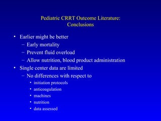 12 Goldstein Pediatric Crrt Dialysis Outcome | PPT | Blood Disorders ...