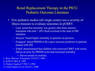 12 Goldstein Pediatric Crrt Dialysis Outcome | PPT