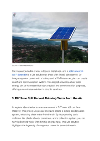 12 Great DIY Solar Energy projects to harness Sustainability.pdf