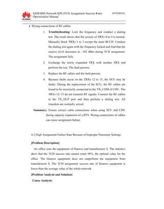 12 gsm bss network kpi (tch assignment success rate) optimization ...