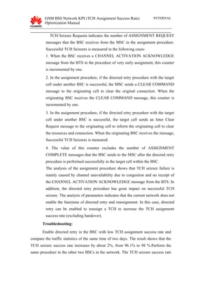 12 gsm bss network kpi (tch assignment success rate) optimization ...