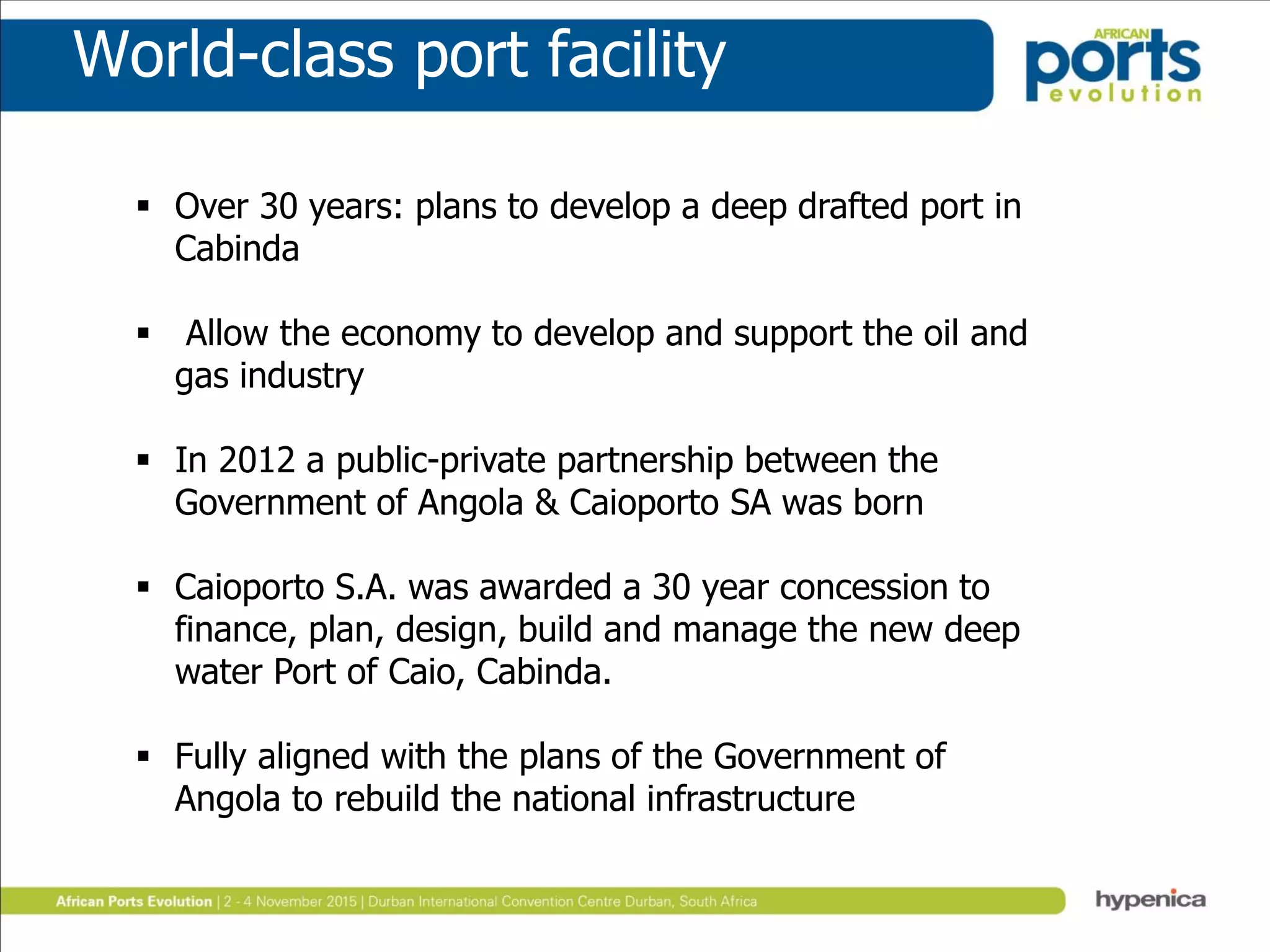 Porto De Caio: The new gateway to trade in Africa | PDF