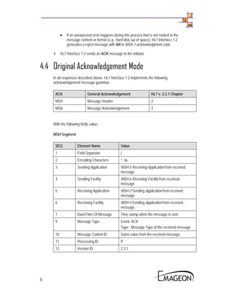 1.2 Hl7 Interface Specification | PDF