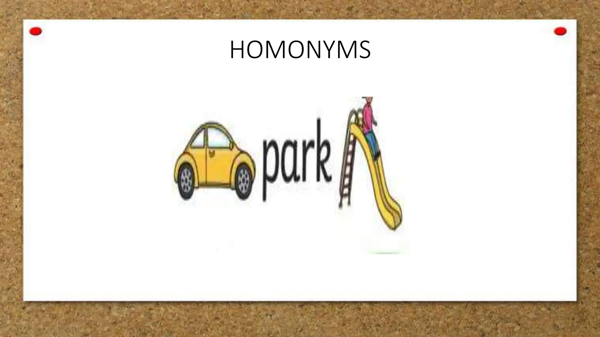 HOMONYMS PICTURES EXAMPLE WITH NAME.pptx