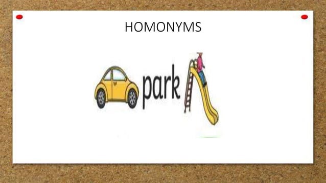 HOMONYMS PICTURES EXAMPLE WITH NAME.pptx