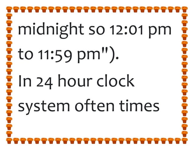 12 Hour Clock system.docx