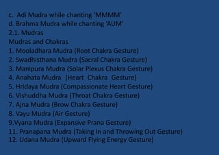 Mudra and Pranayama Teacher Training Certificate Course | PPTX ...