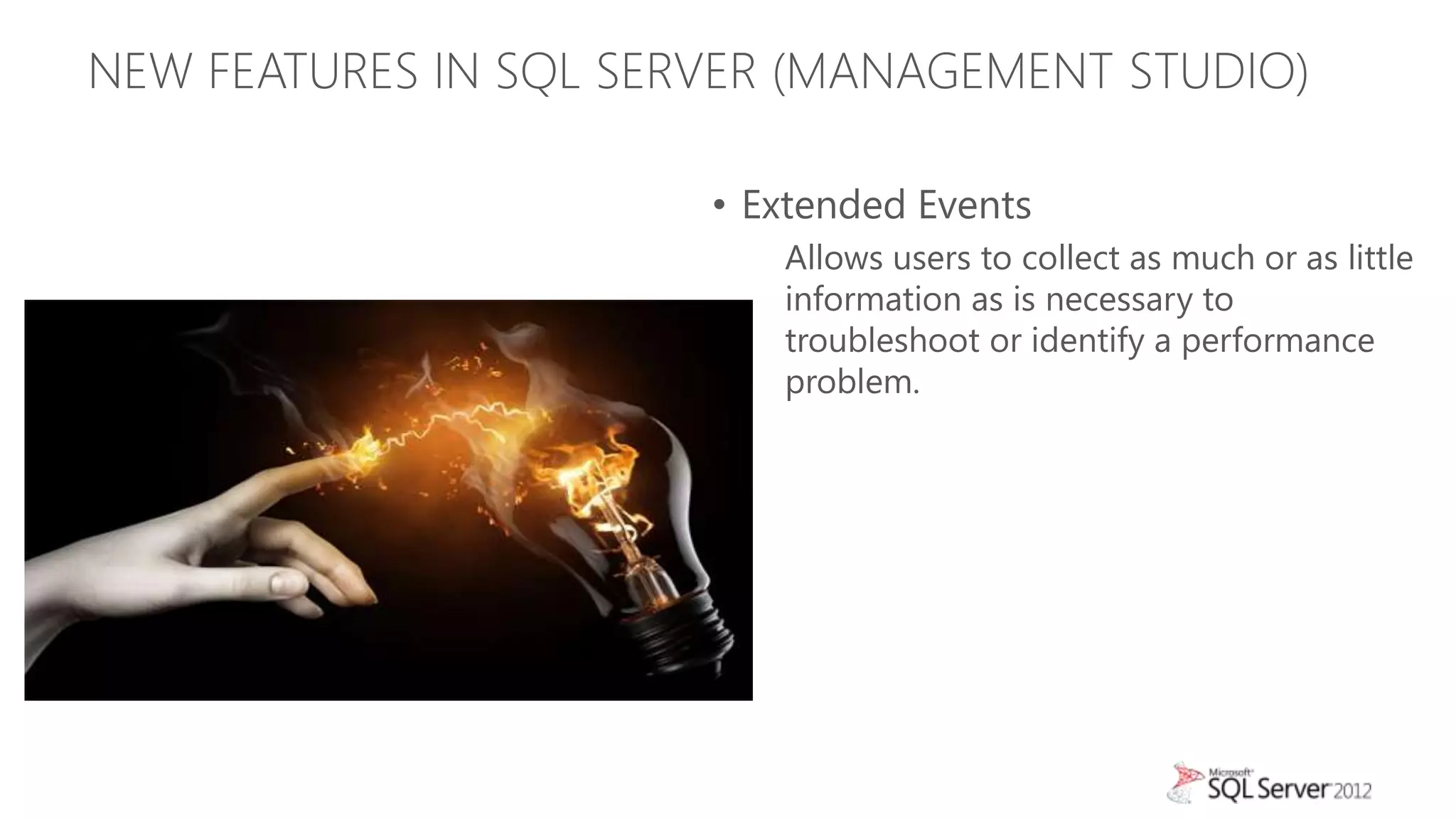 Manageability Enhancements of SQL Server 2012 | PPT