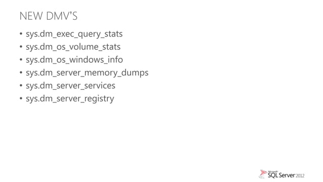 Manageability Enhancements of SQL Server 2012 | PPT