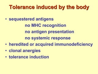 Immunological tolerance | PPTX