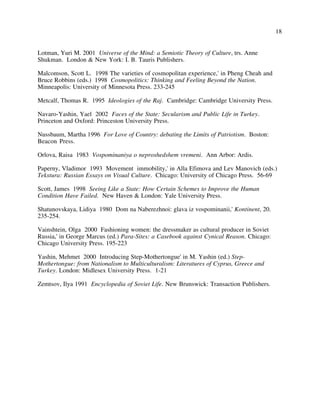 COSMOPOLITANISM AND KOSMOPOLITIZM IN THE POLITICAL IMAGINARY OF SOVIET ...