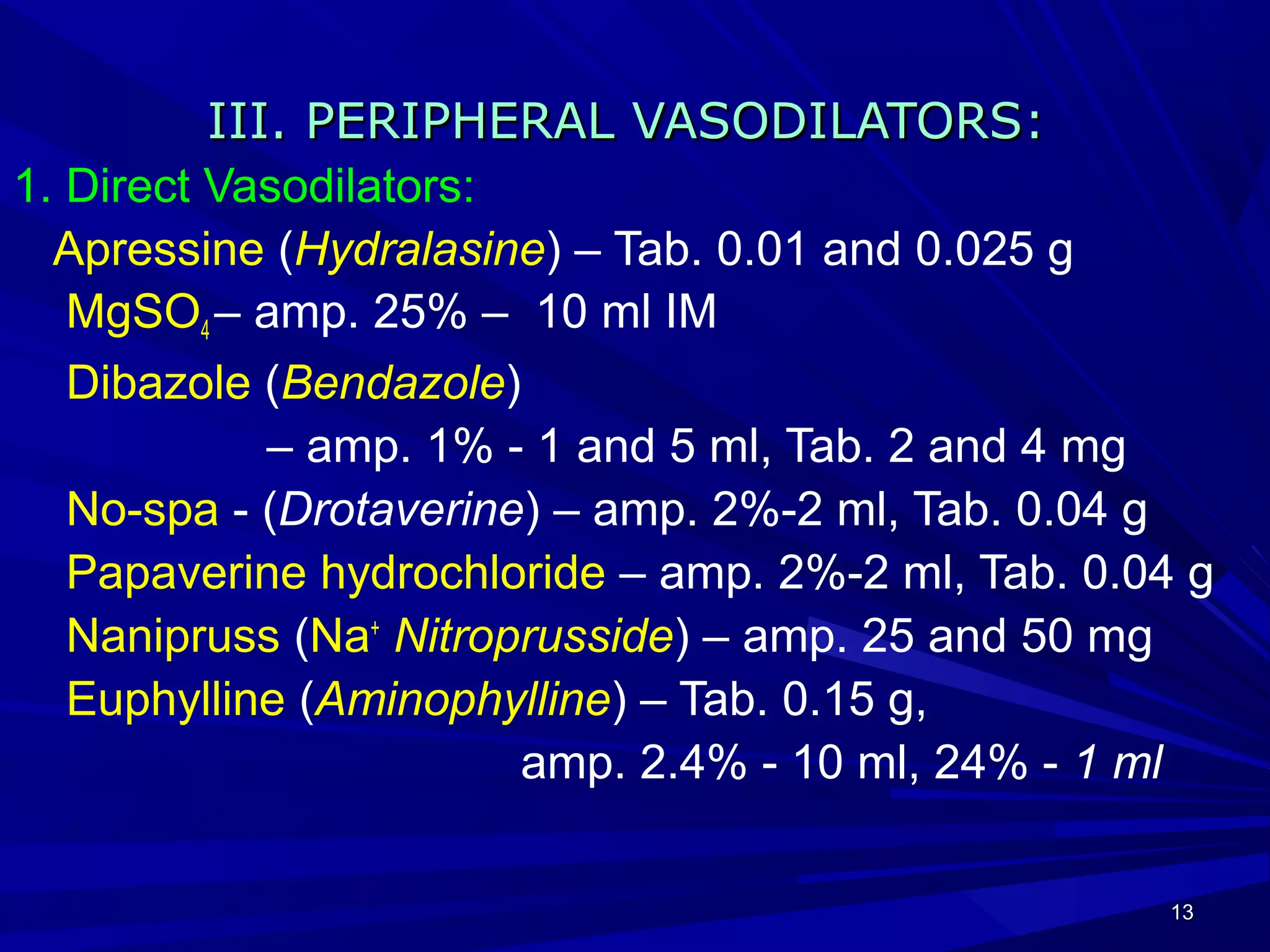 Antihypertensive and Lipid Lowering Drugs | PPT