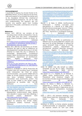 Tafilelt, the Neo Traditional Model of Ksour in Algeria: Assessment of ...